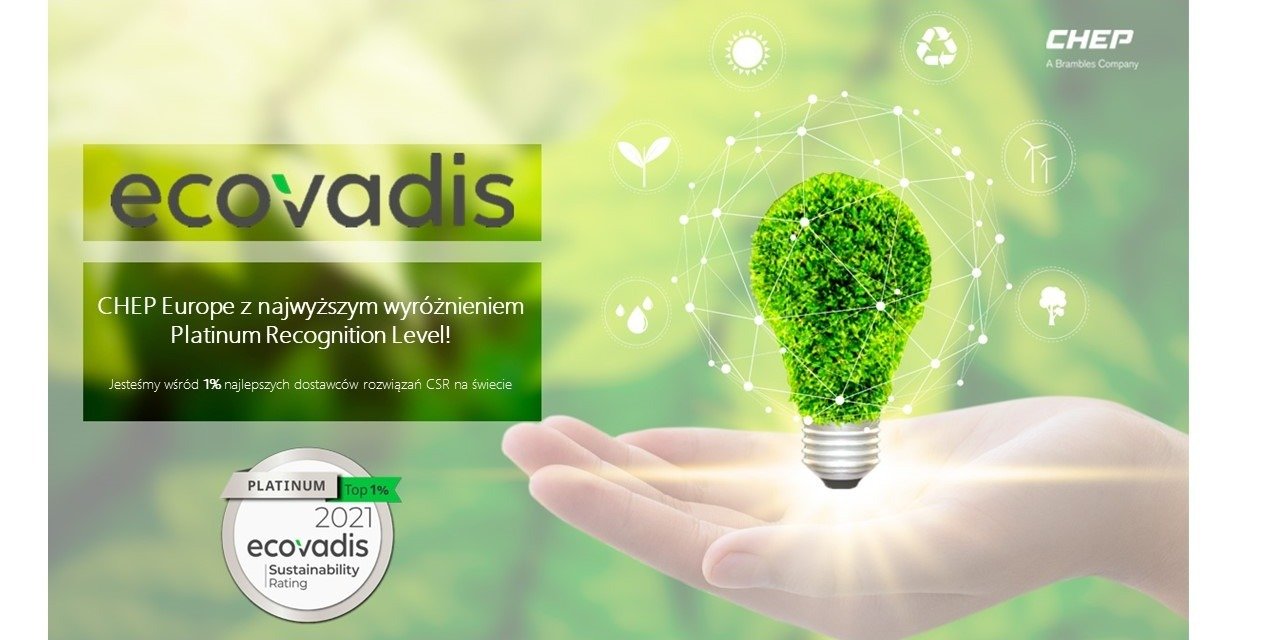 CHEP Europe otrzymuje najwyższą ocenę od EcoVadis - TSL Biznes